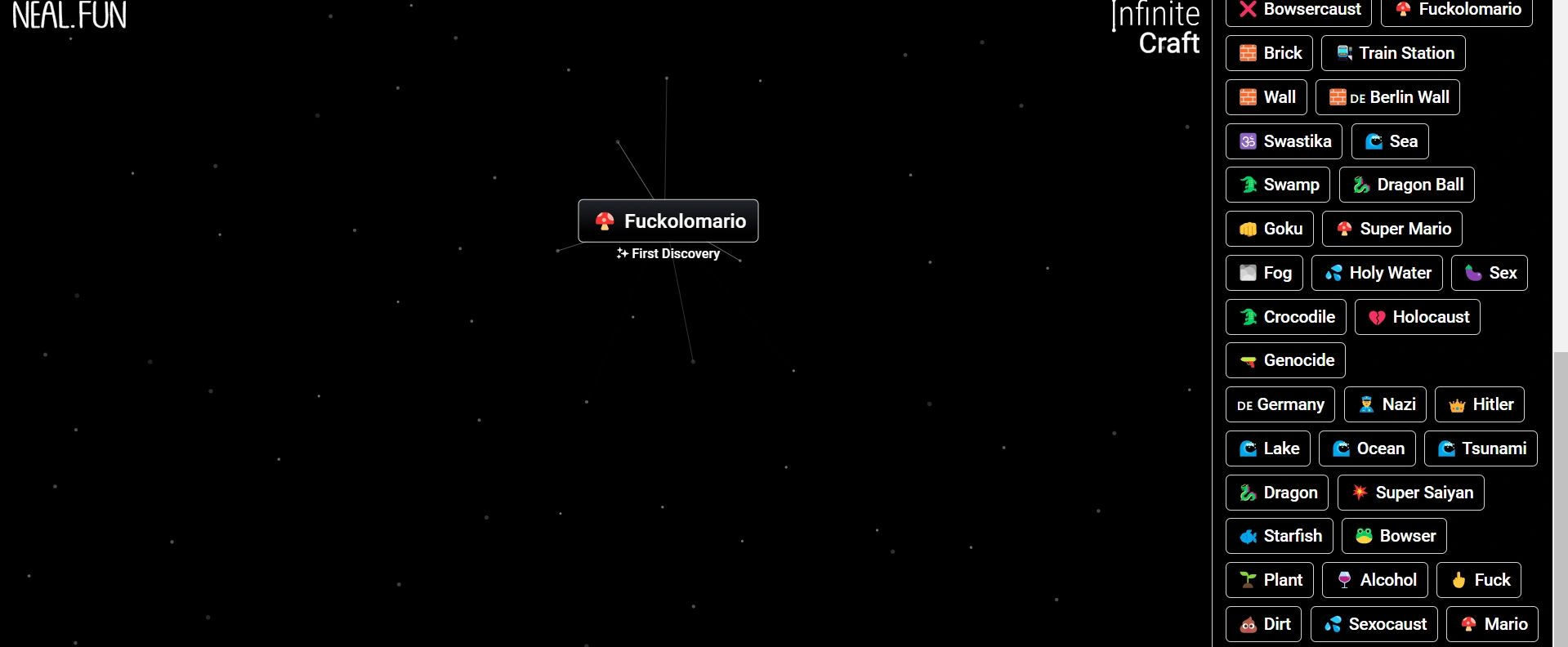 Fuckolomario, first discovery. | Fandom