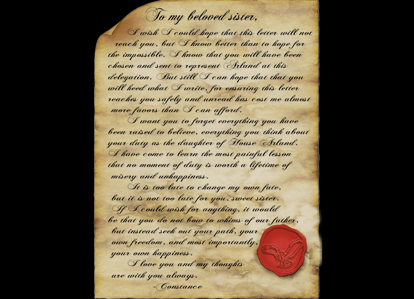 Constance's Letter | 7KPP Wikia | Fandom