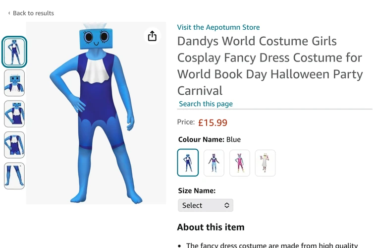 Dandys World Costume GirlsCosplay Fancy Dress Costume for World Book Day Halloween PartyCarnival ...