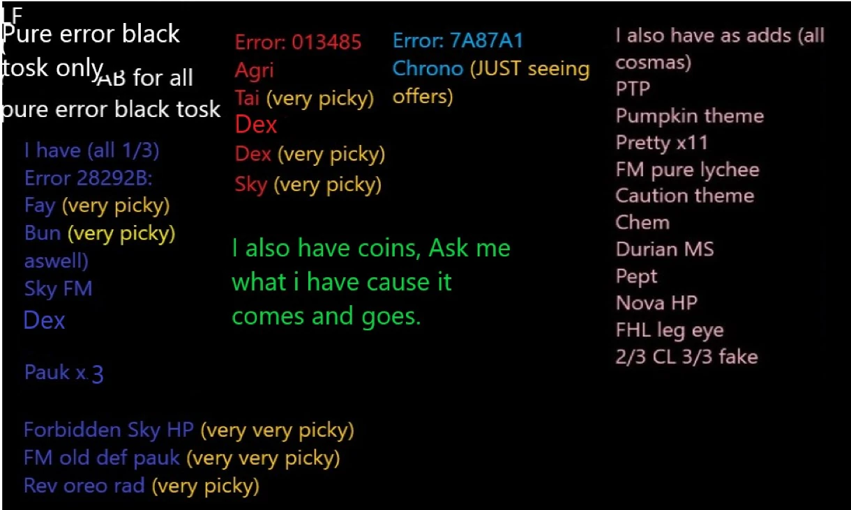 LF 2/3 errors or veids (please) | Fandom