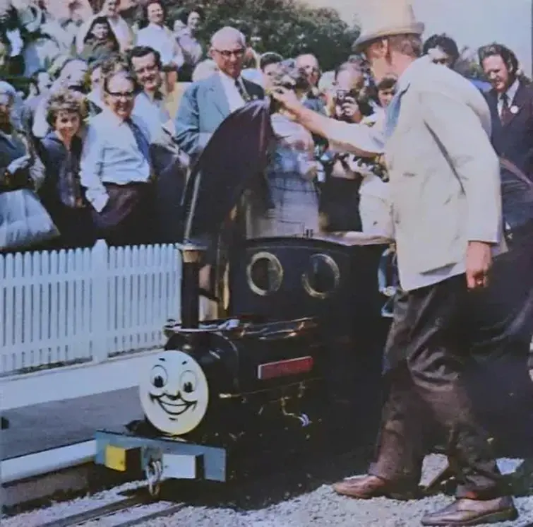 colorized picture of awdry again | Fandom