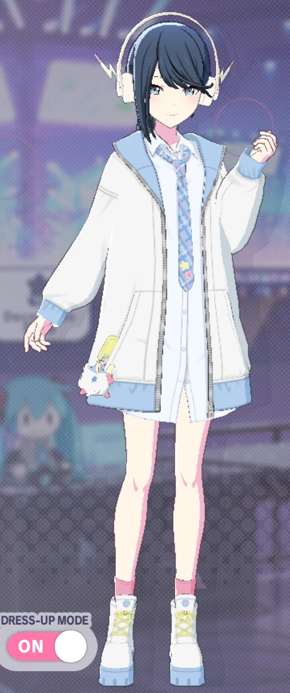 day 1 of posting pjsk characters in cybercore fits until we get another ...