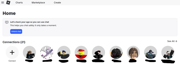 something wrong with my roblox home page | Fandom