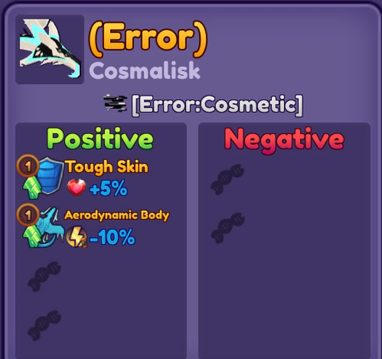 AUCTIONG ERROR COSMETIC COSMALISK | Fandom
