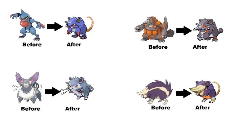 All of Team Rocket and their Pokémon got turn into Rattatas and ...