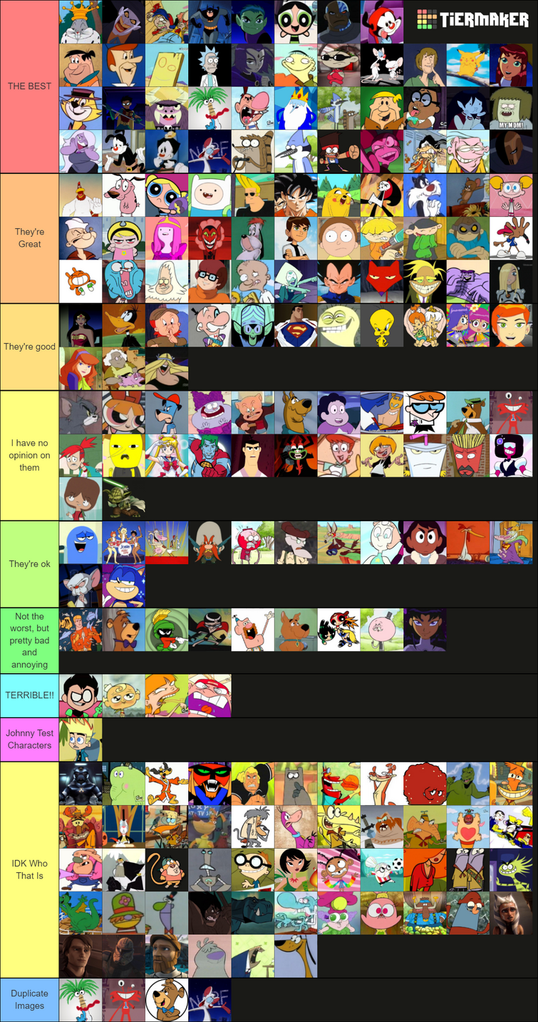 Cartoon Network Characters Tier List - BEST GAMES WALKTHROUGH Cartoon Network Characters Tier List - BEST GAMES WALKTHROUGH