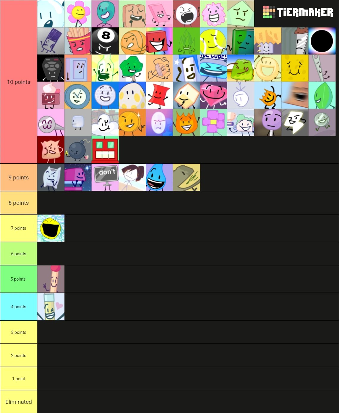 Bfb points 5 | Fandom