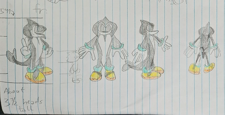 I finally got the motivation to draw a reference sheet to one of my OC's. | Fandom