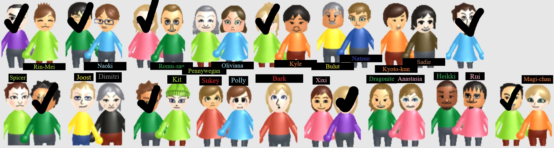 Is it okay if you guys help me with these banner Mii characters? | Fandom