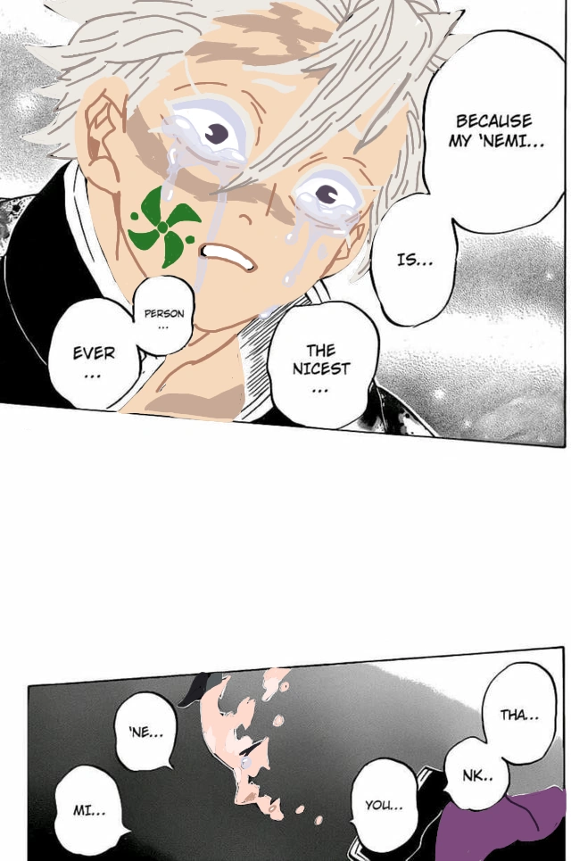 I'm sorry if it looks bad 😭😭😭 I couldn' stop crying while doing it!! It ...