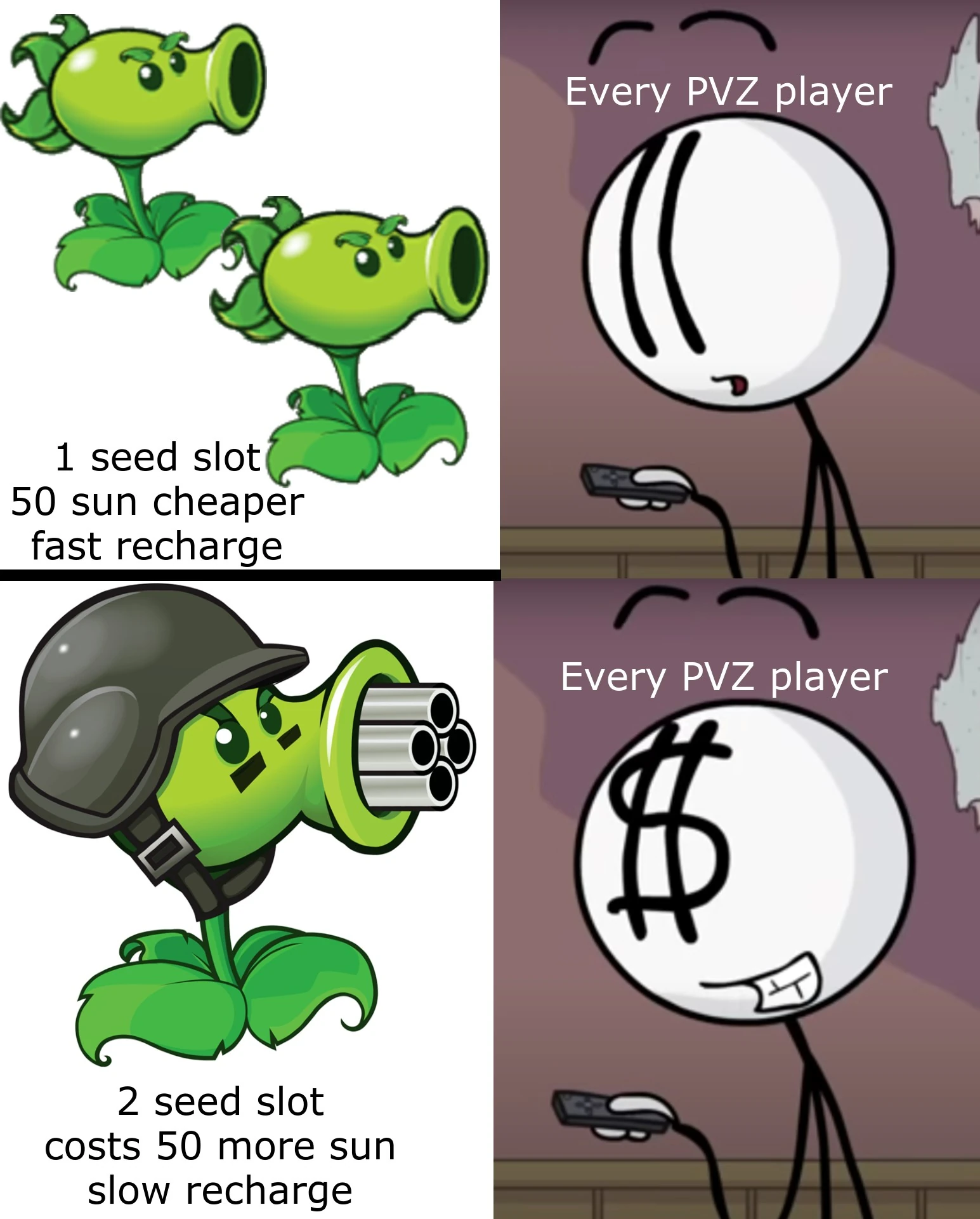 I know, Gatling Pea is better in Survival Endless | Fandom