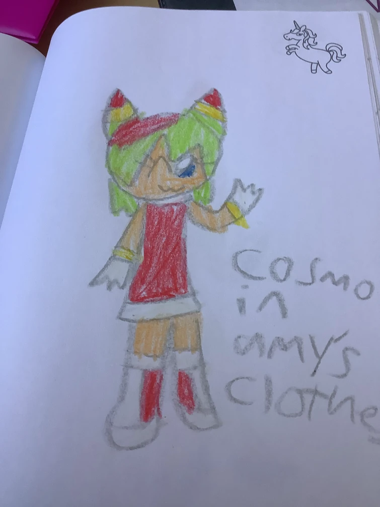 Cosmo wearing Amy’s clothes | Fandom