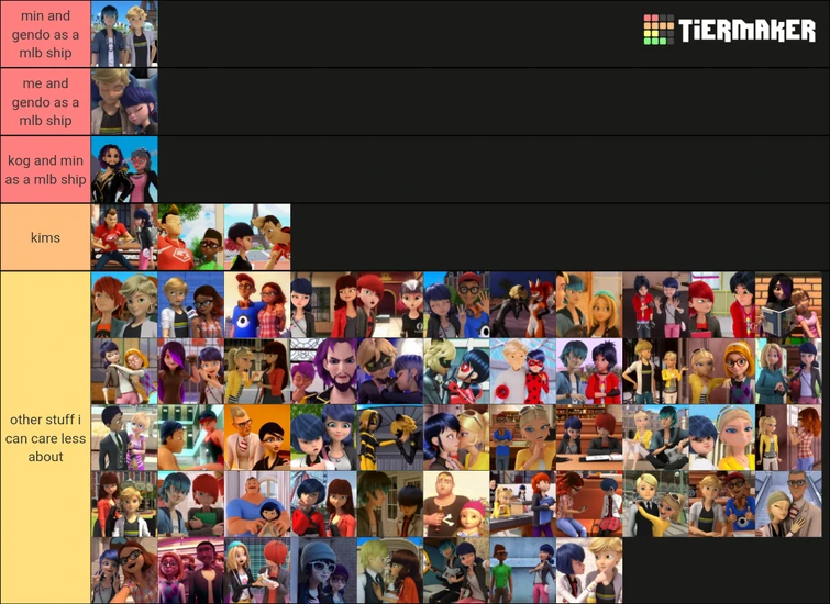 miraculous ladybug ships tierlist | Fandom