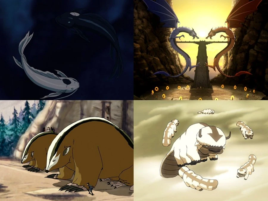 The Masters of the Four bending elements. | Fandom