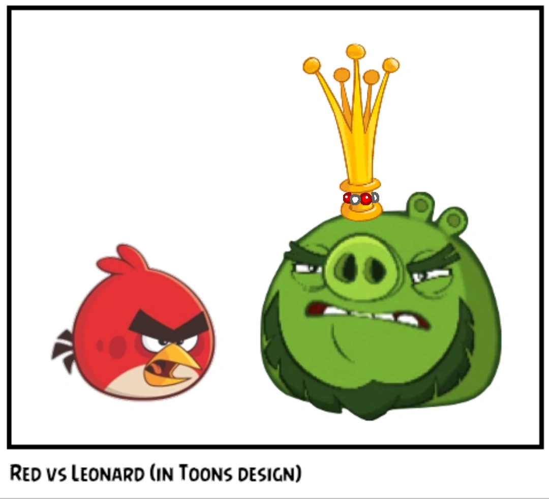 Red vs Leonard (in Toons design) by me | Fandom