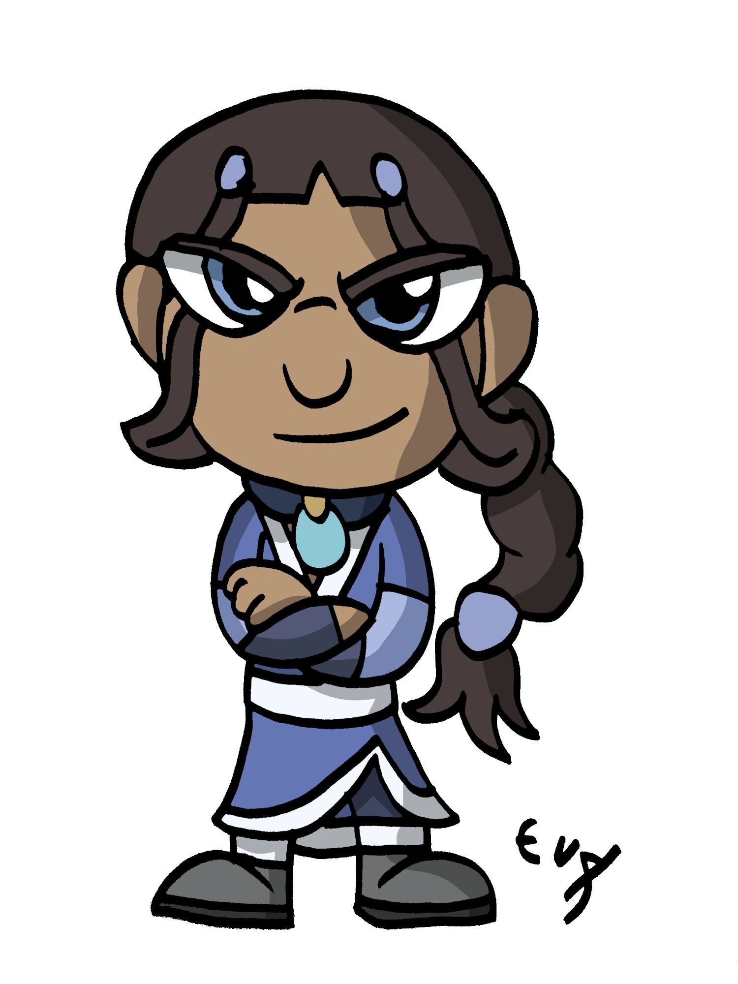 My drawing of Katara | Fandom