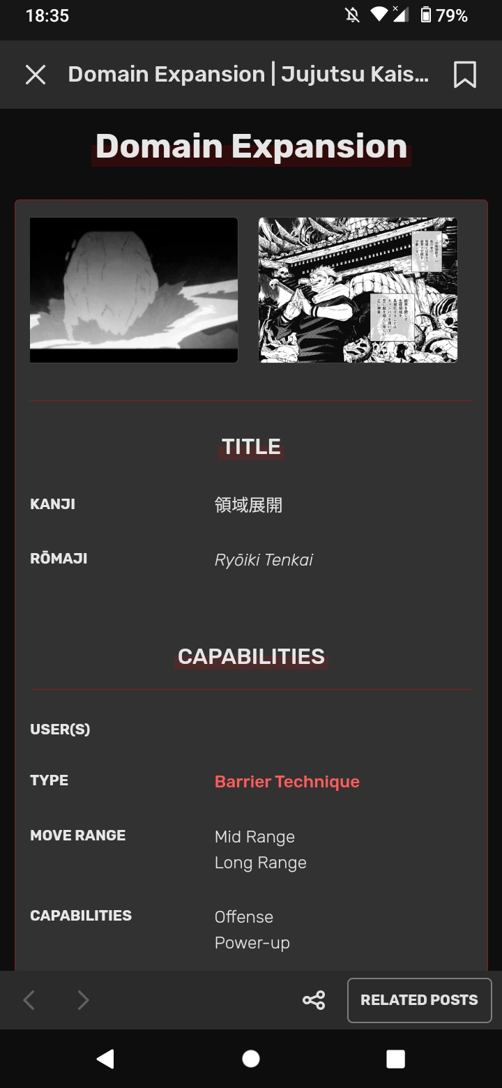 Bruh why don't it show who uses domain expansion in da wiki. | Fandom