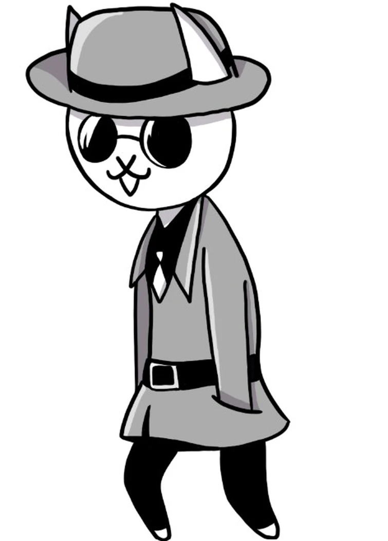 a hitman cat drawing | Fandom