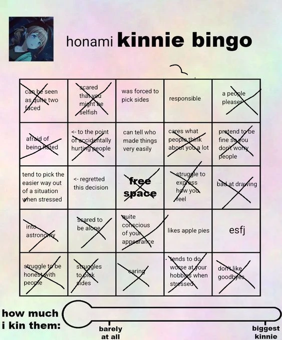 honami kin bingo | Fandom