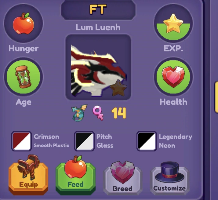 Trading/selling a fm dbl lum luenh - colors: Crimson, Pitch, Legendary ...