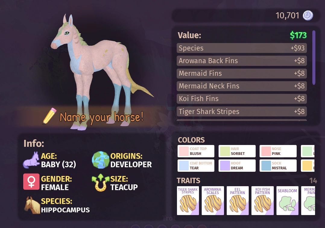 i beg your finest pardon- what do you mean the foal hippo is TEACUP ...