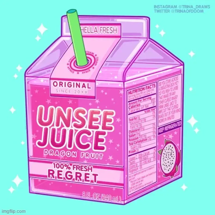 The original Unsee juice! Dragon fruit flavored | Fandom
