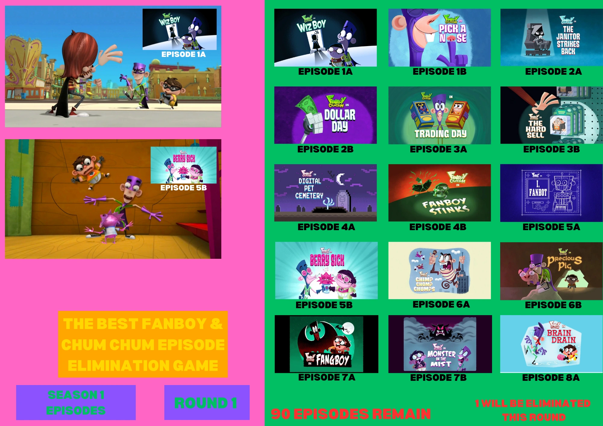 The Best Fanboy & Chum Chum Episode Elimination Game: Round 1 | Fandom