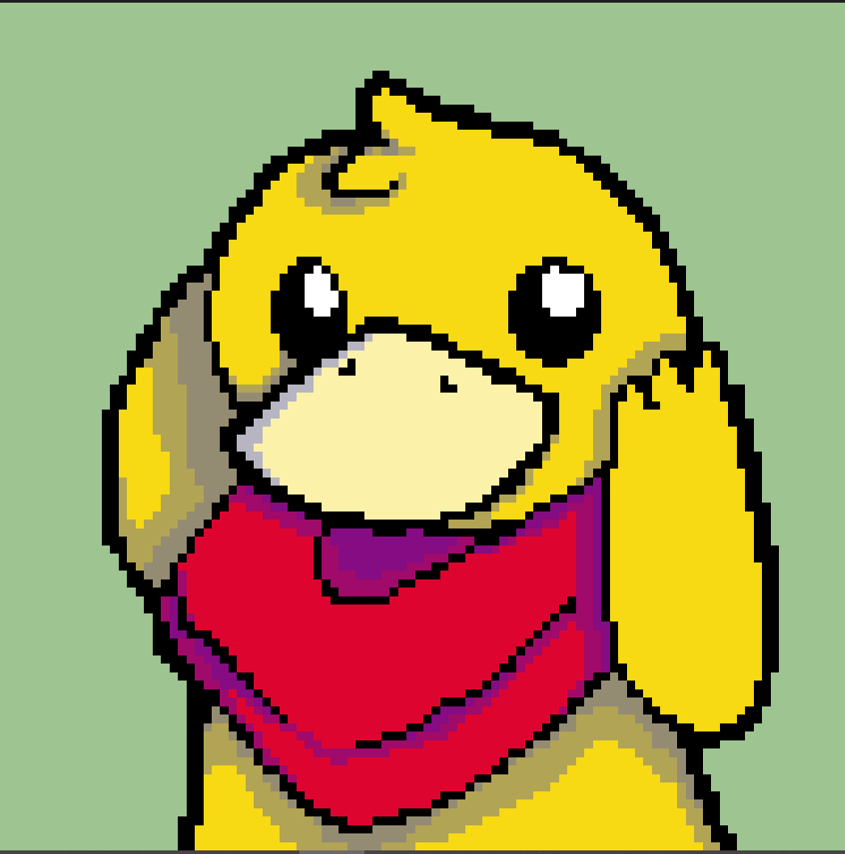 Psyduck Pixel art | Fandom
