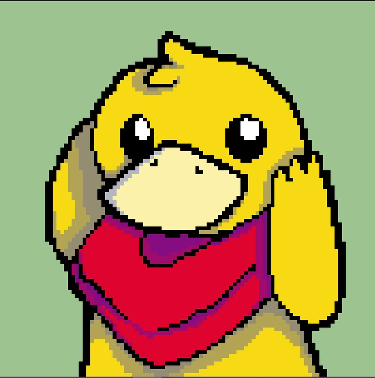 Psyduck Pixel art | Fandom