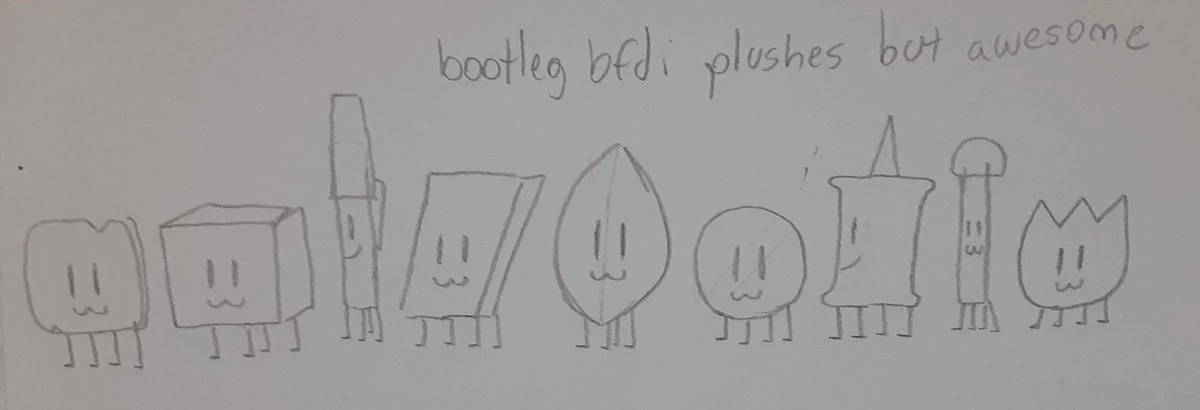 bootleg bfdi plushes but awesome | Fandom