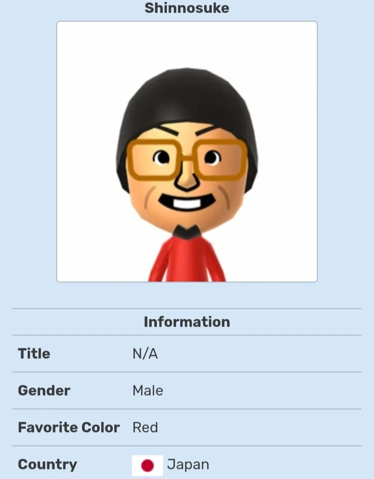 If the Miis were Pokémon Trainers: Shinnosuke | Fandom
