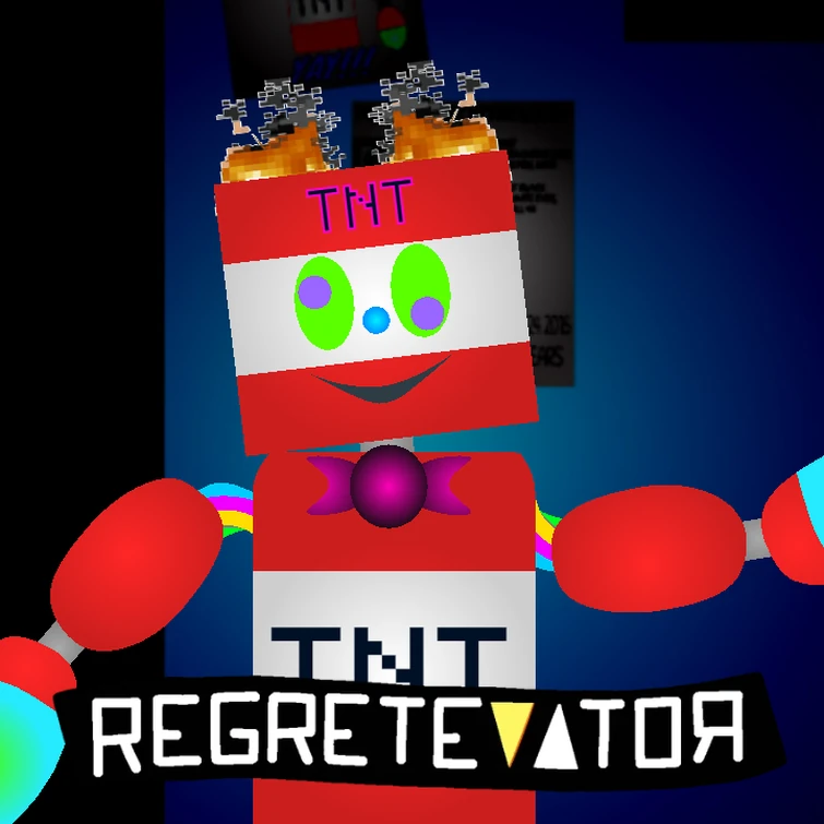 regretevator logo with a possible new NPC im making | Fandom