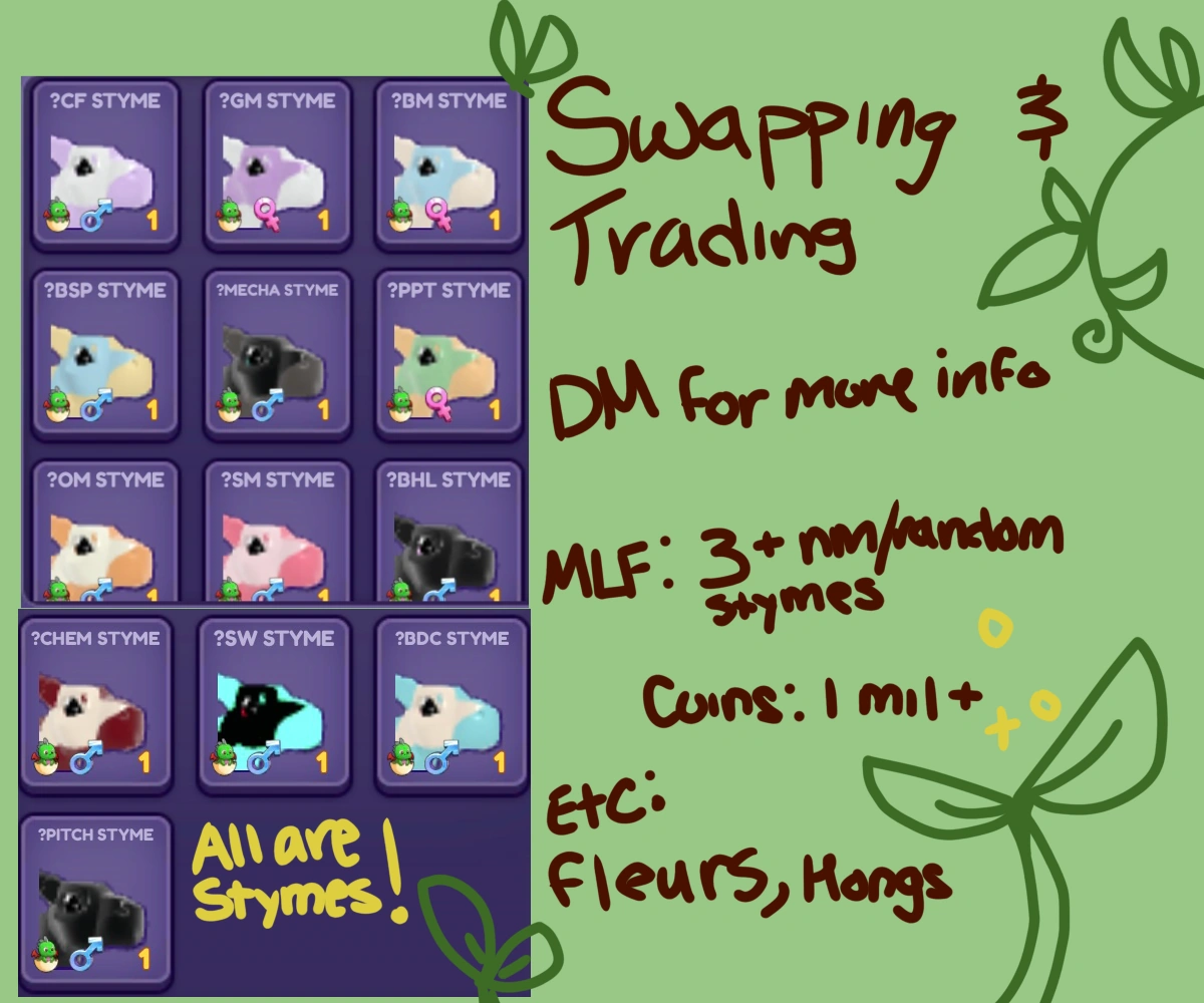 Repost! Swapping/trading themed stymes! | Fandom