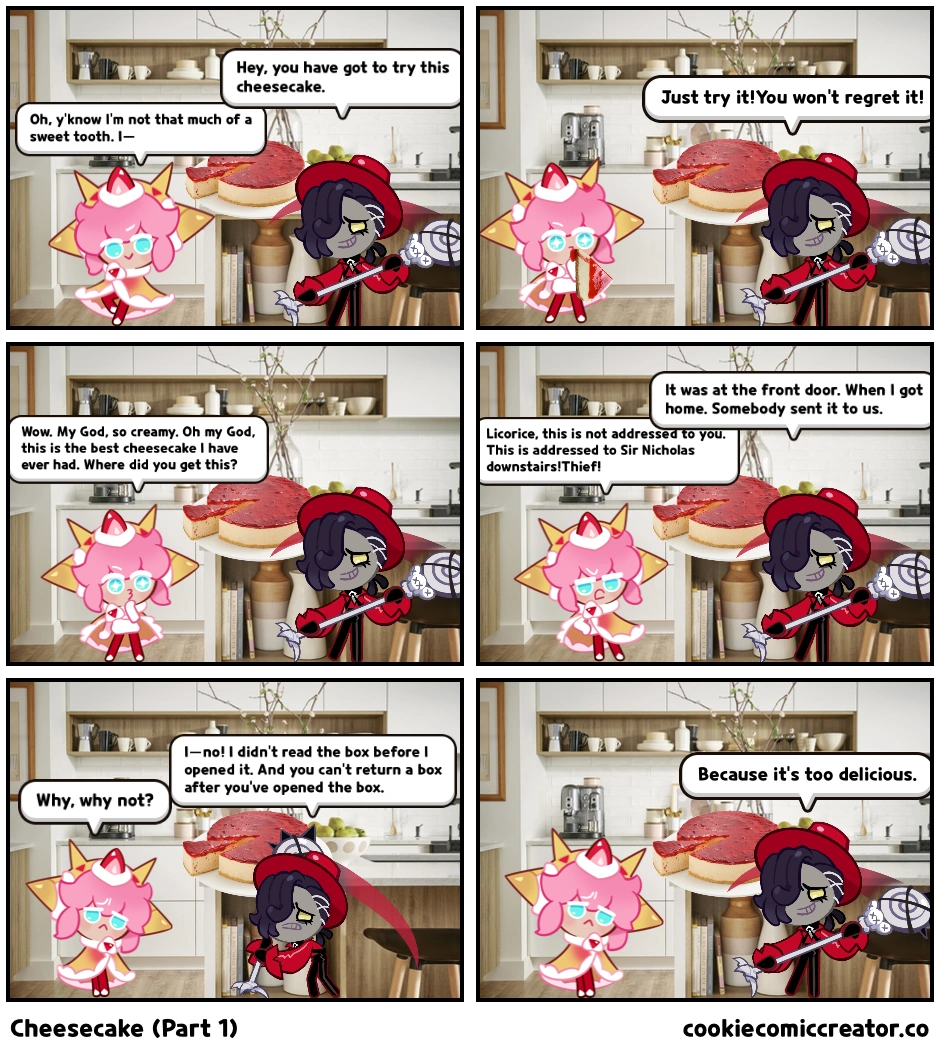 Licorice is a cheesecake bandit…. | Fandom