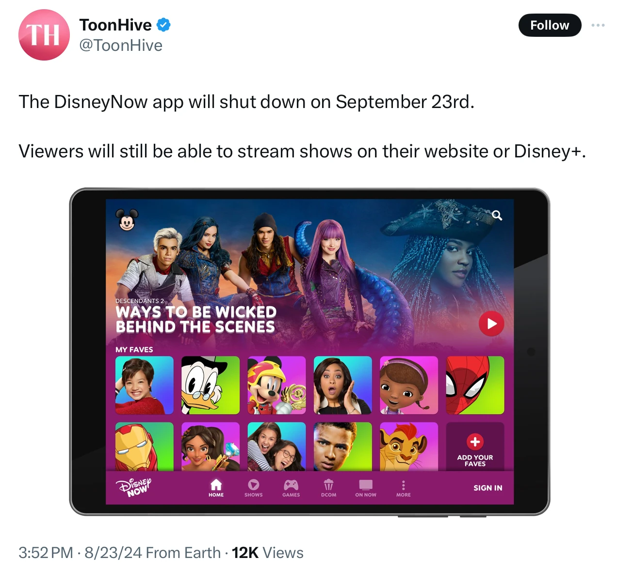 DisneyNOW will be shutting down | Fandom