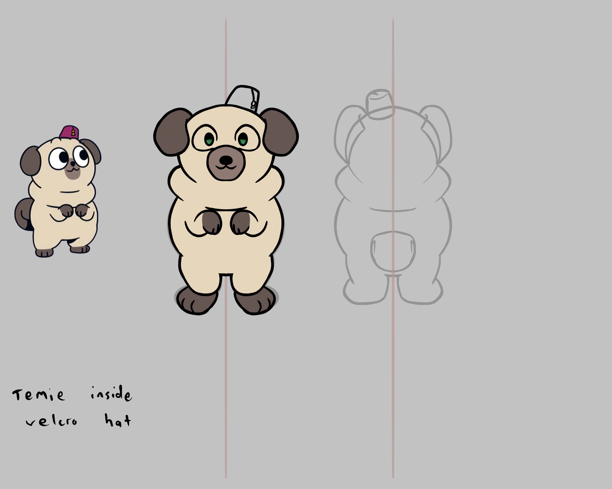 Wip for an attempt at making a pugsley plush design | Fandom