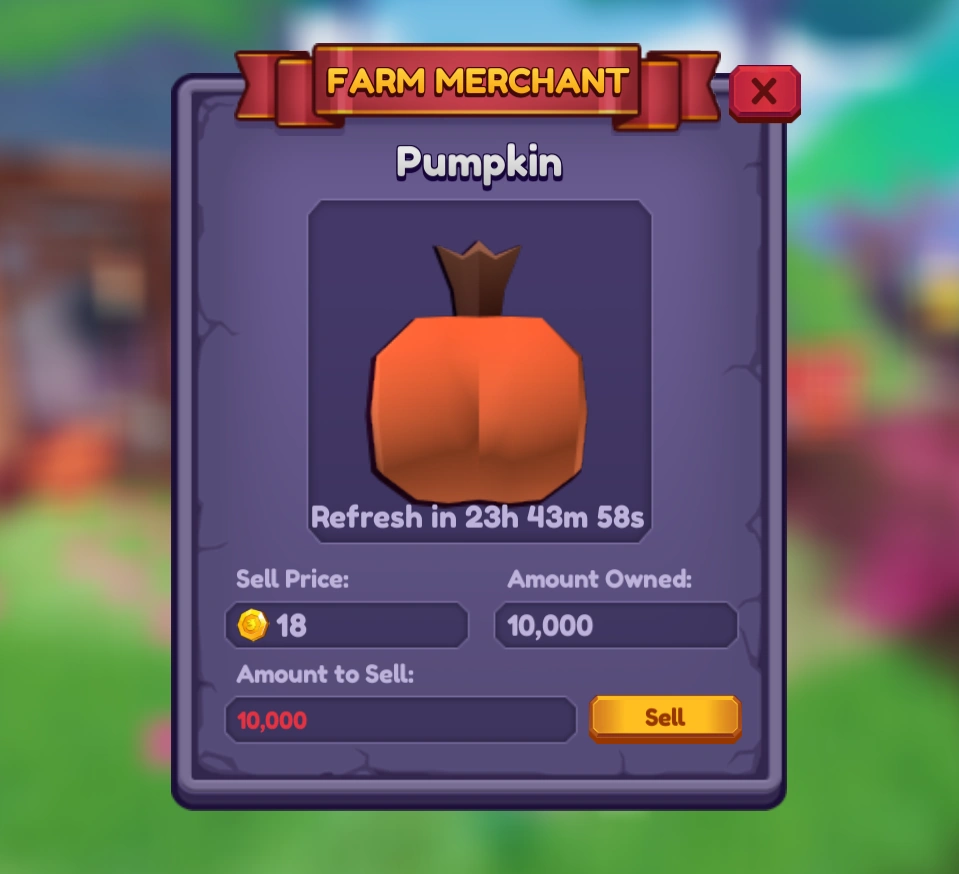 Merchant is now selling pumpkins | Fandom