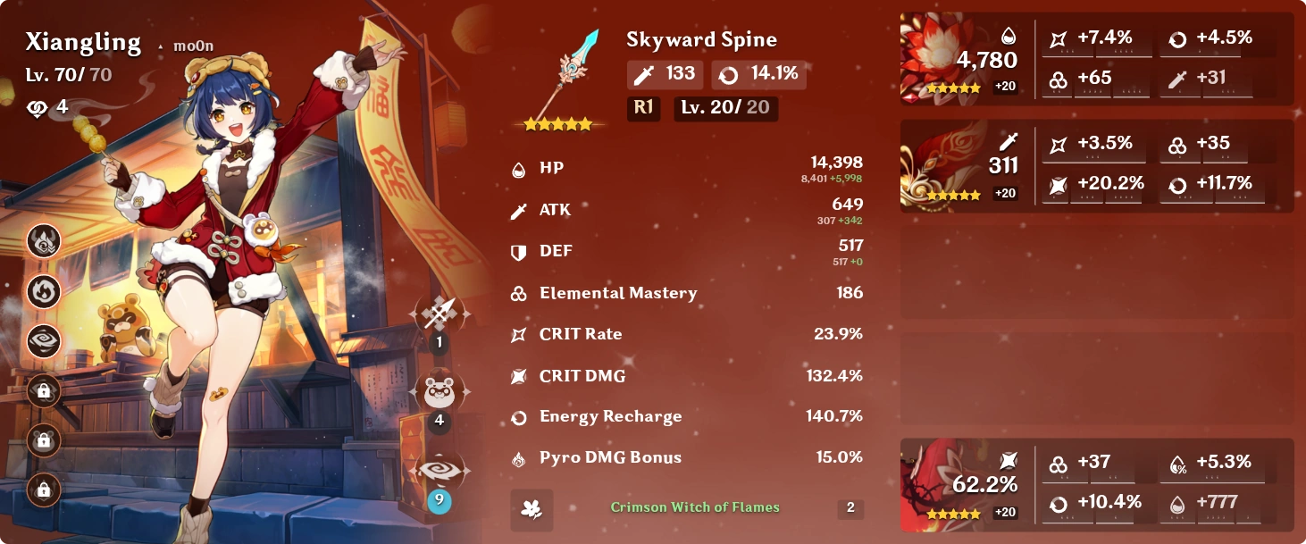 I want to build Xiangling, advice? | Fandom