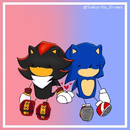Legit the best Sonadow pic i've ever seen in my life🖤💙 (Last post for ...