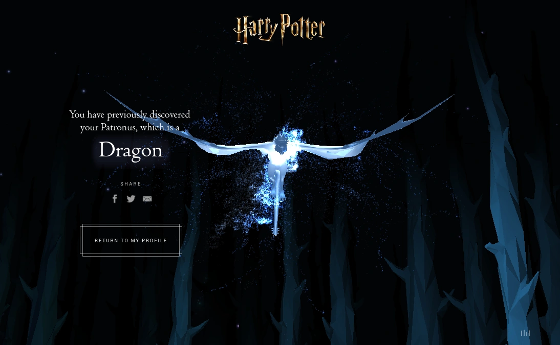 What patronus did you get in the wizarding world website. | Fandom