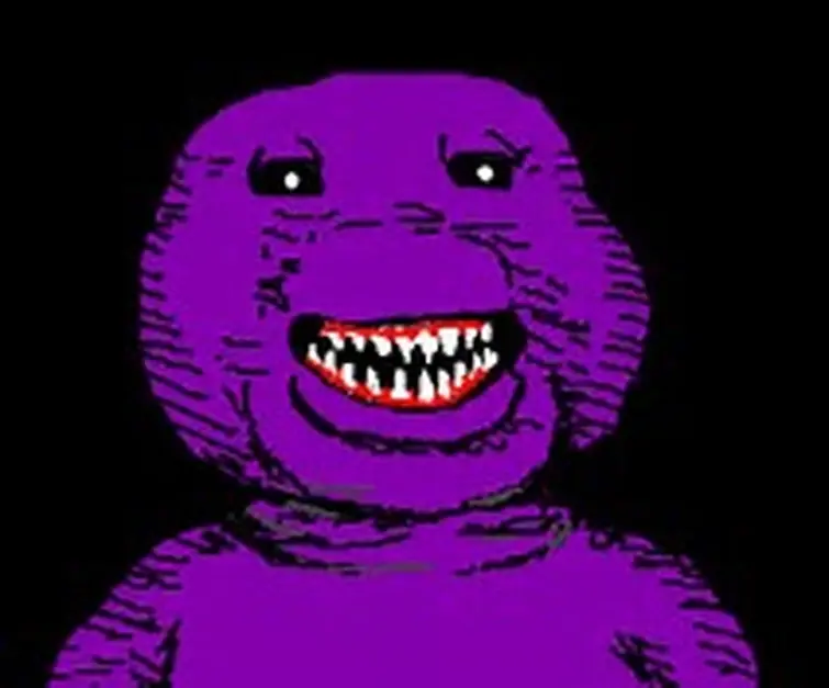 does anybody have an image of scary barney i really miss him :( | Fandom