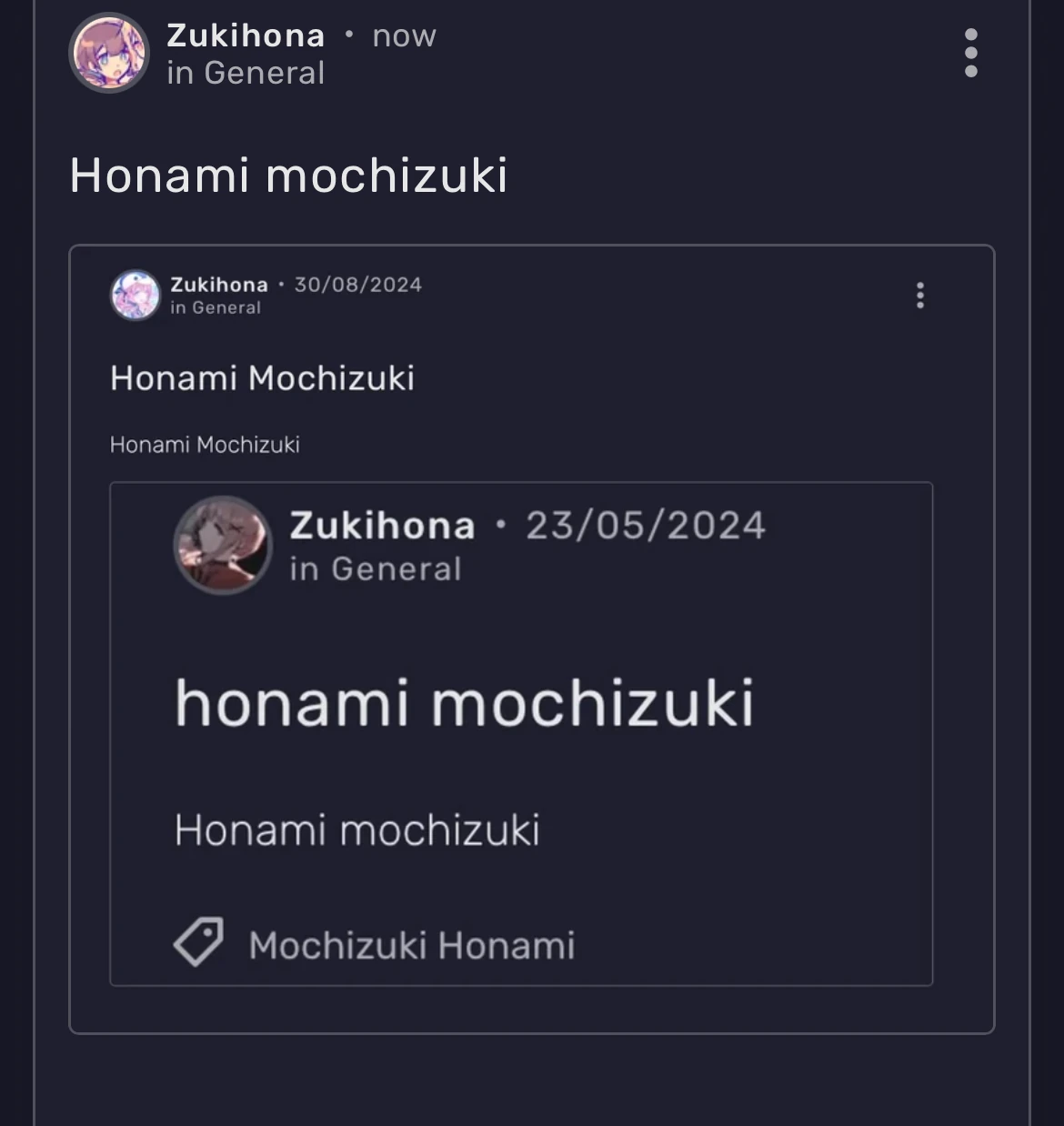 Honami mochizuki | Fandom