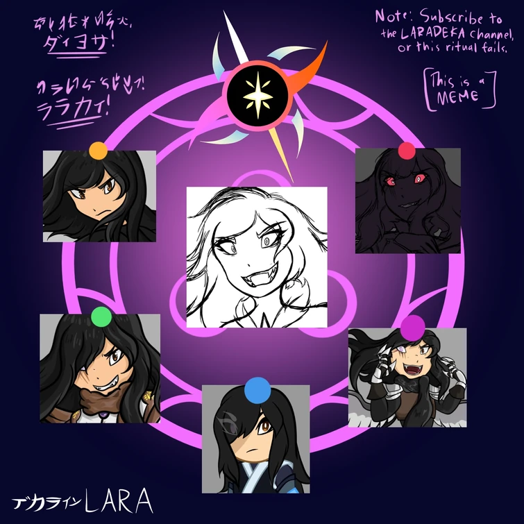 AN ARCANE ODYSSEY FAN ART - DECALINE SUMMONING (SUMMONING CIRCLE MEME ...
