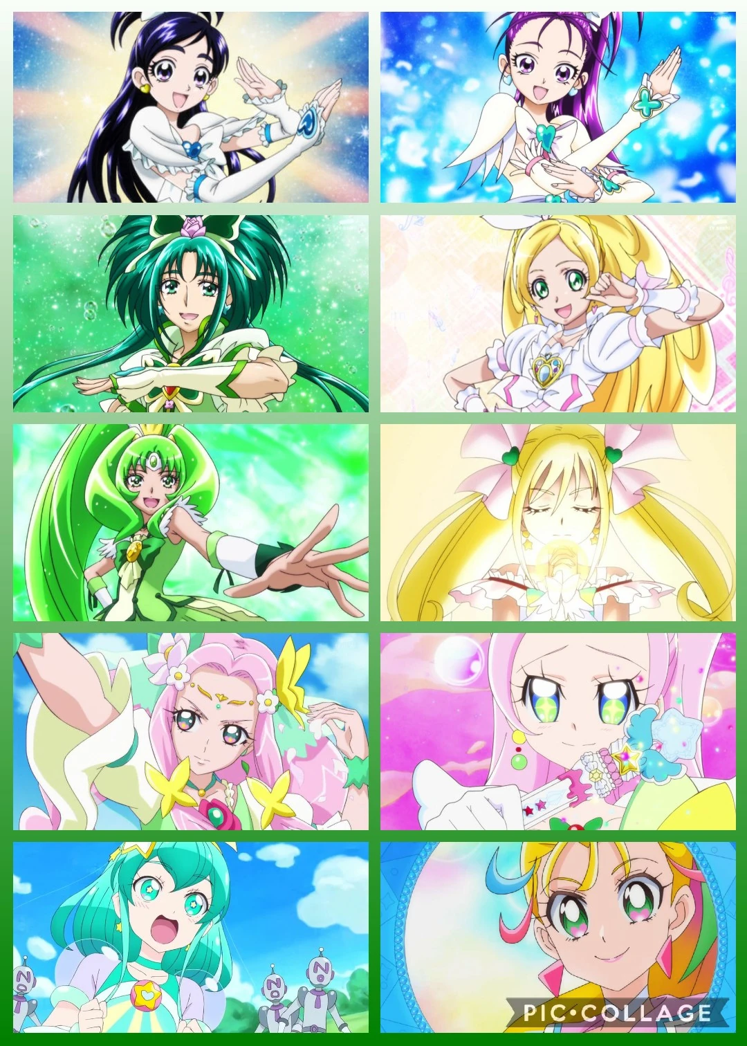 All White/Green PreCures | Fandom