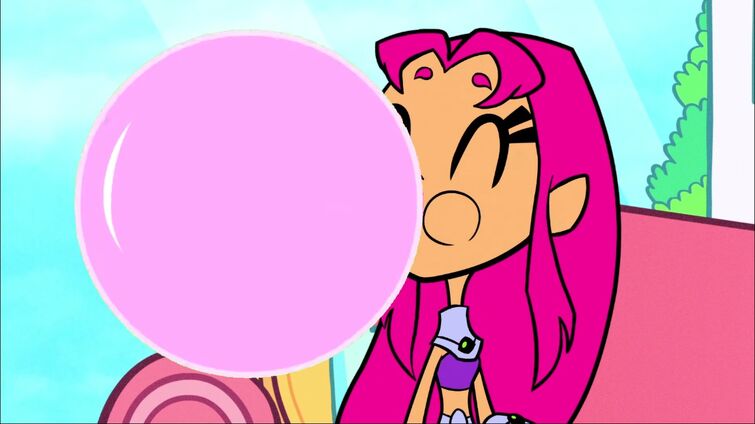 Starfire Blowing Bubblegum | Fandom
