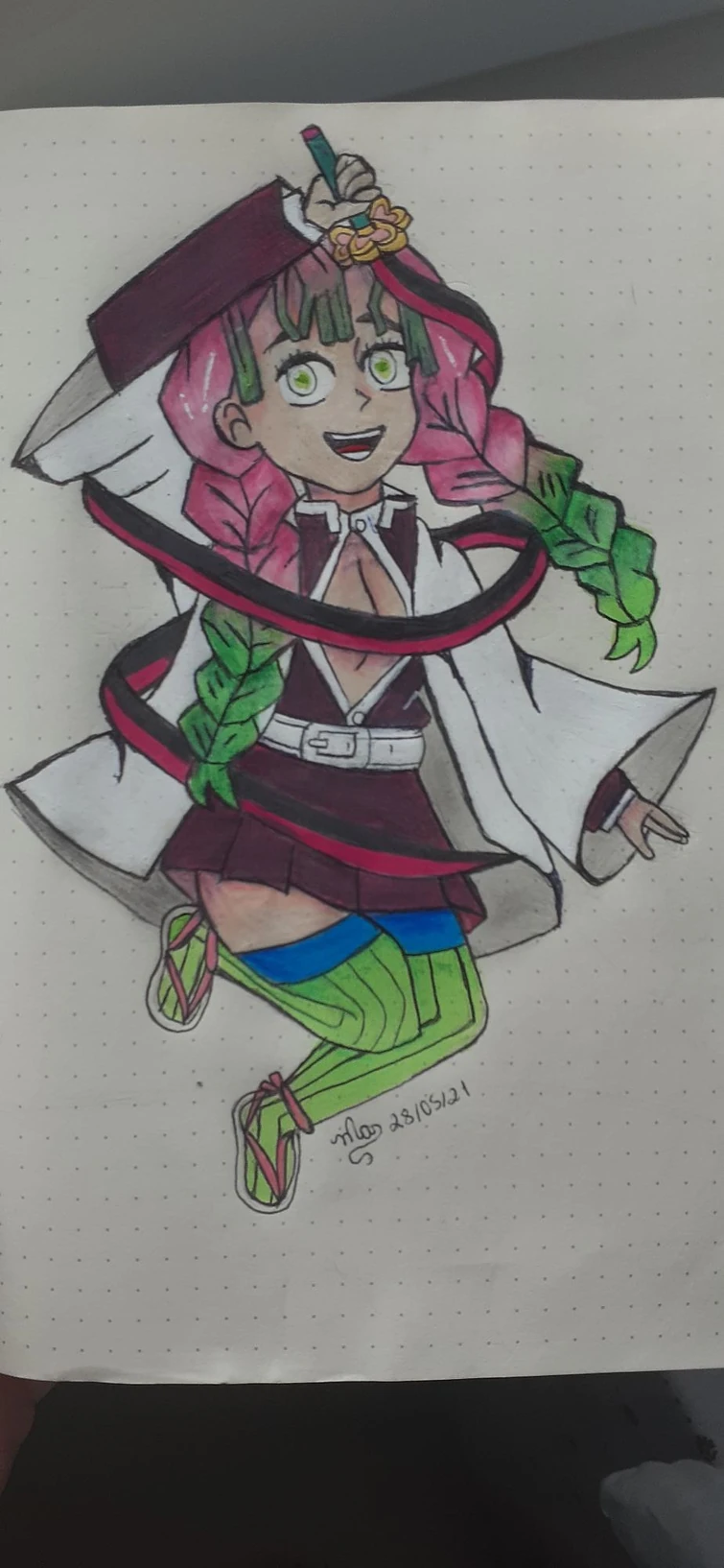 I draw Mitsuri Kanroji 💕 | Fandom