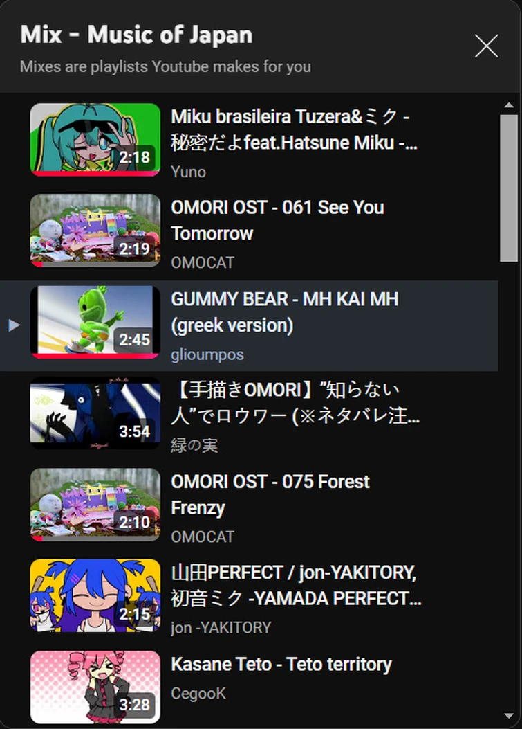 Yt made me a perfect japanese song playlist :) | Fandom