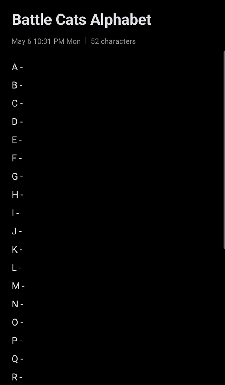 Battle Cats Alphabet - A | Fandom