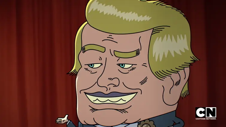 Gus shows his book to the Mayor of Elmore. | Fandom