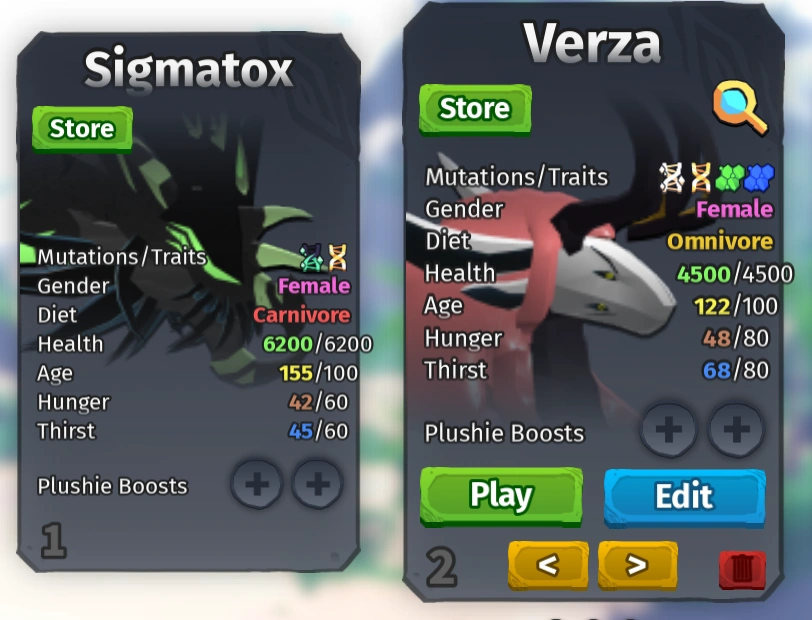 trading glowtail and shim mutations (verza + sigma) | Fandom